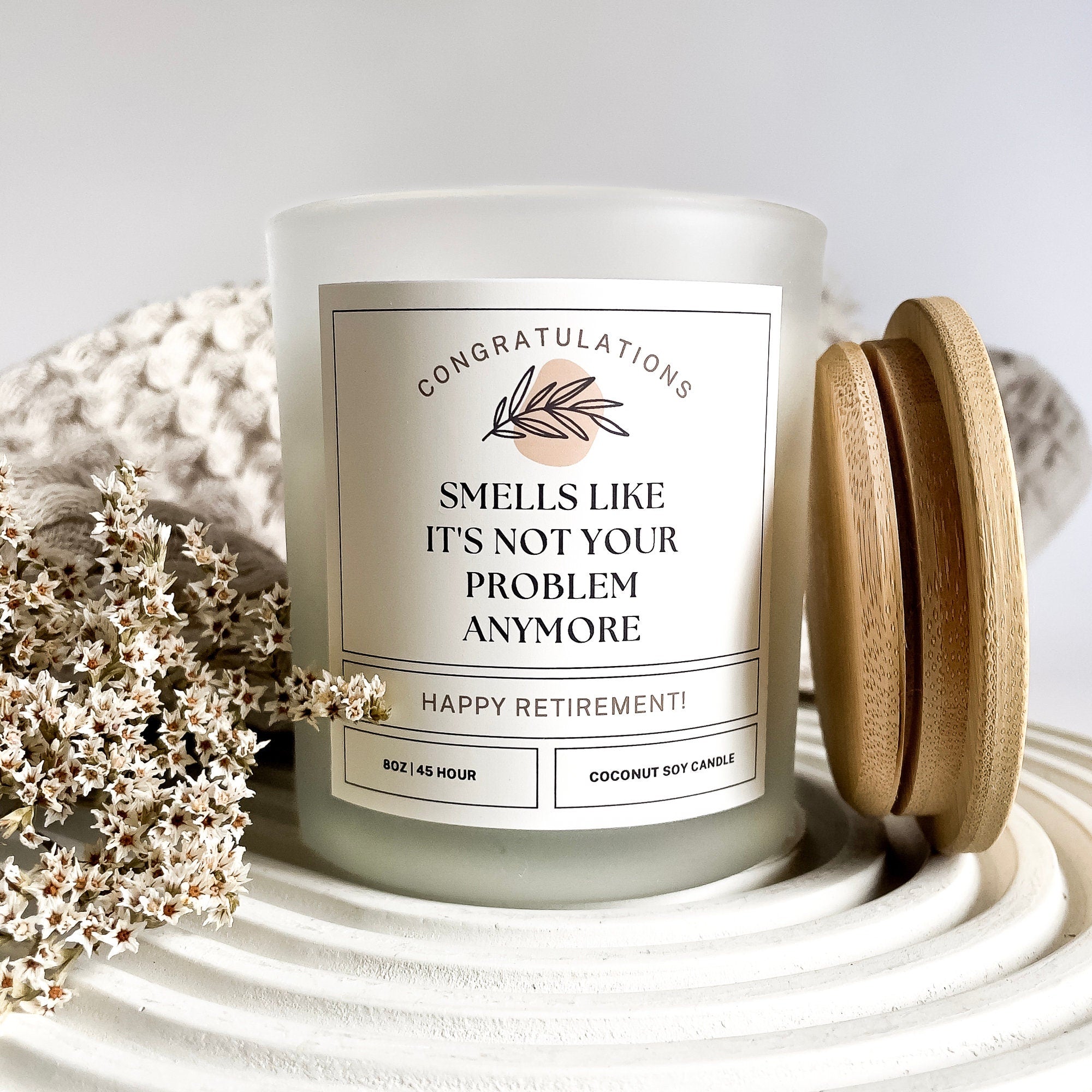 Retirement Gift, Smells Like It's Not My Problem, Funny Candle, Gift f ...